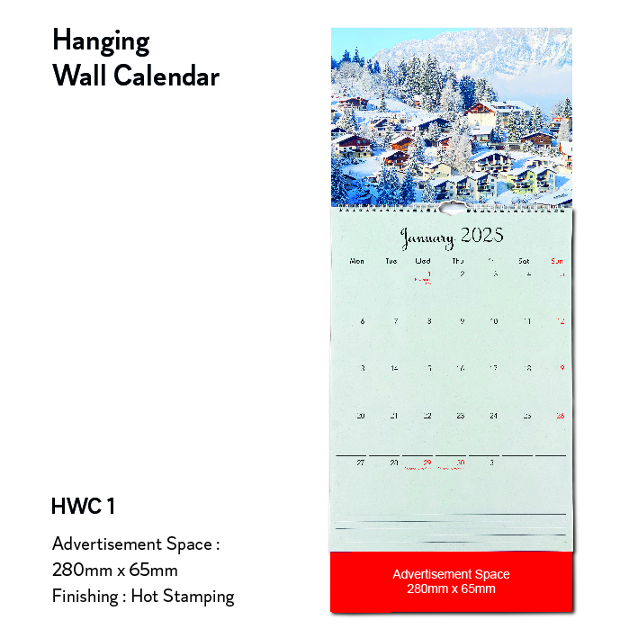 Hanging Wall Calendar | Diary Catalogue